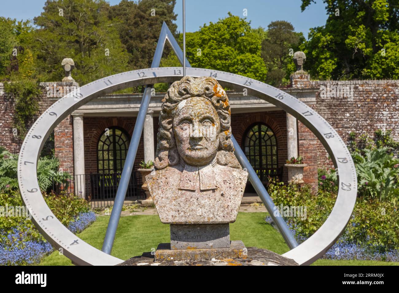The first astronomer royal and giant sundial hi-res stock photography ...
