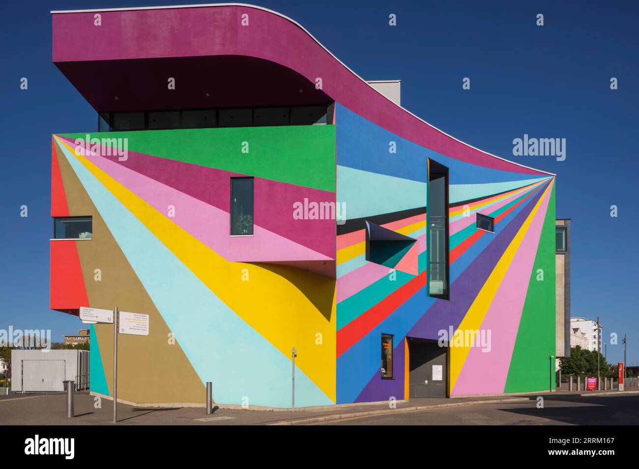 Exterior artwork by german artist lothar gotz hi-res stock photography ...