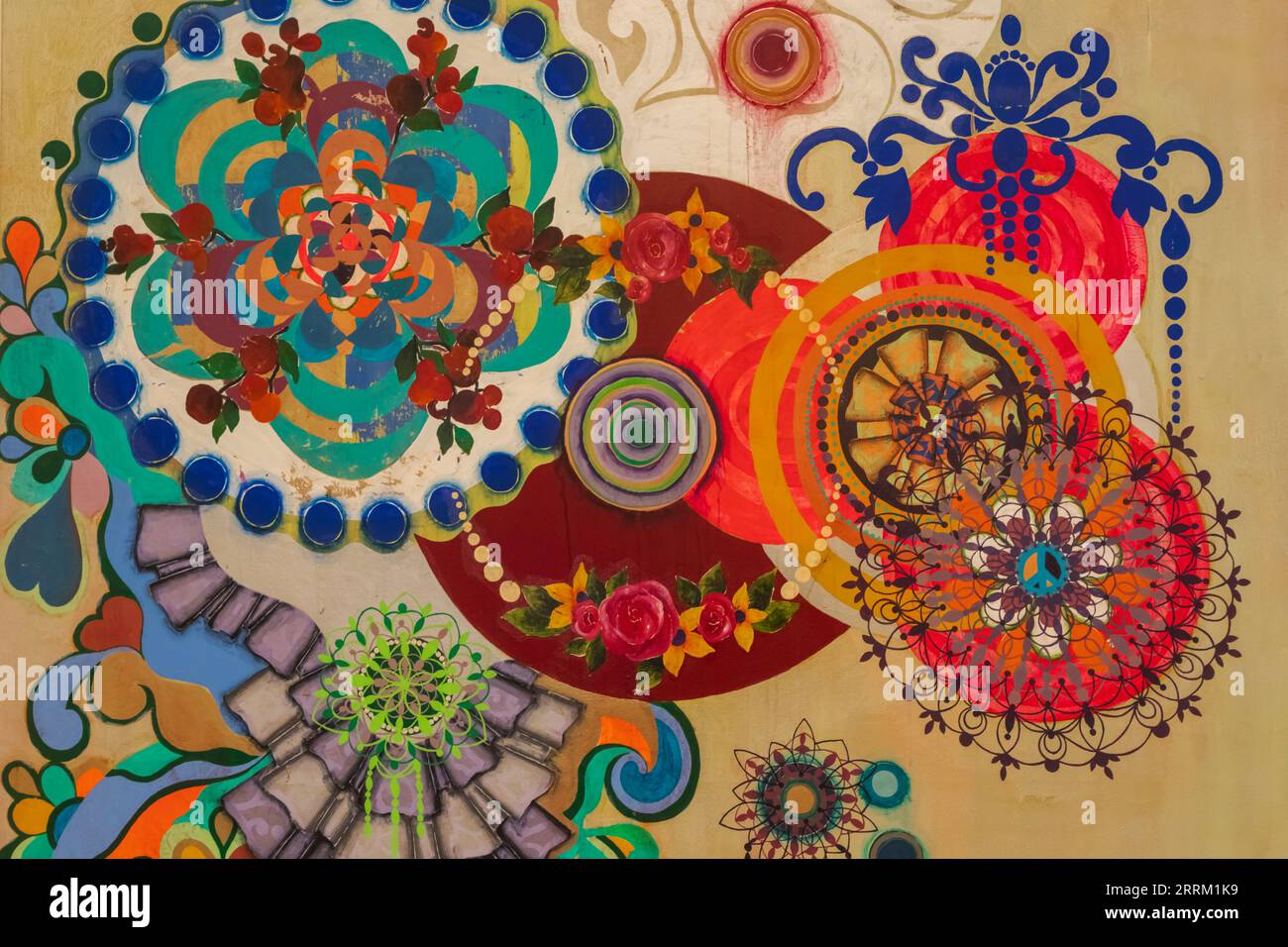 Colourful Modernist Artwork by Brazilian Artist Beatriz Milhazes Stock ...