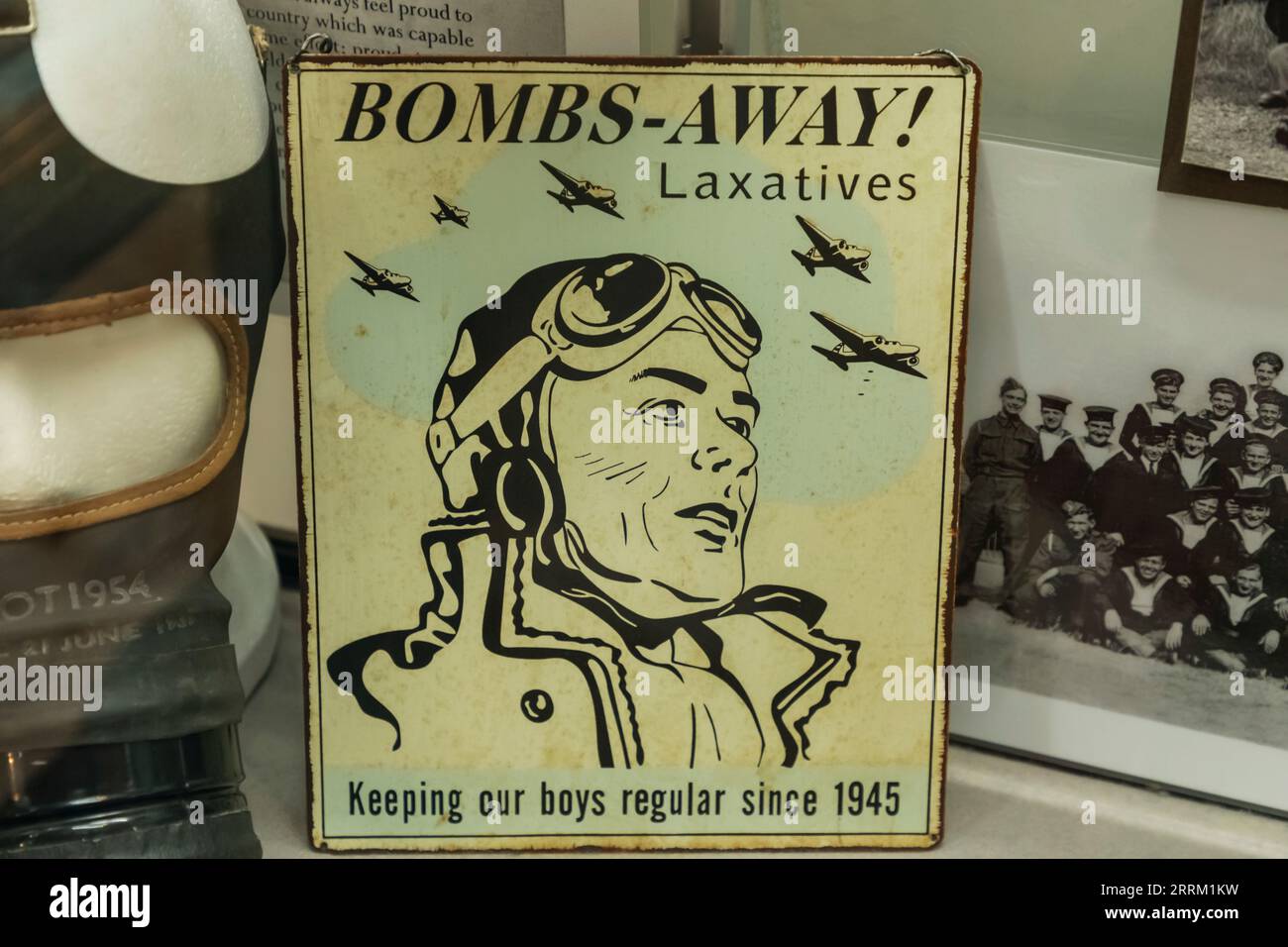 England, Kent, Margate, Margate Museum, Display of Vintage Laxative Tablet Advertising 'Bombs ...
