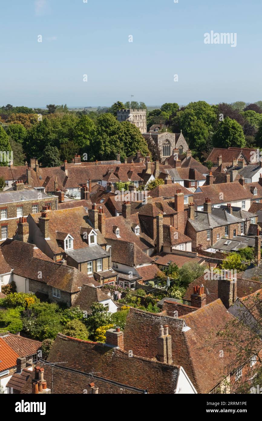England, Kent, Sandwich, Town View from St Peters Church Stock Photo ...