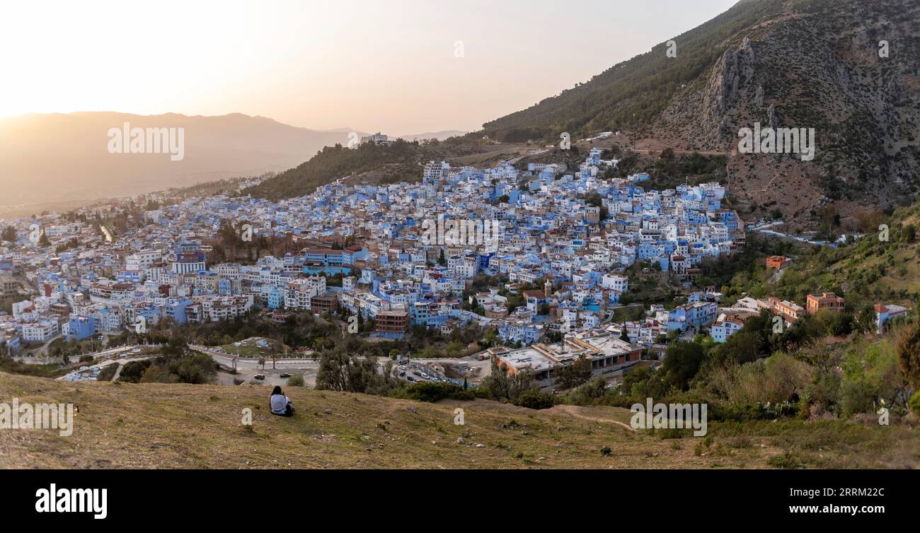 Chefchaouen panoramic view hi-res stock photography and images - Alamy