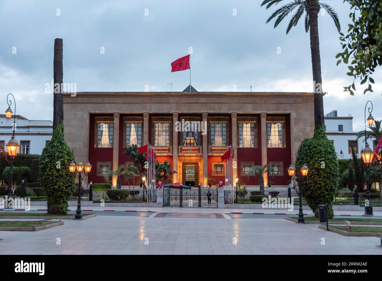 The House of Representatives in the center of Rabat, Morocco Stock ...