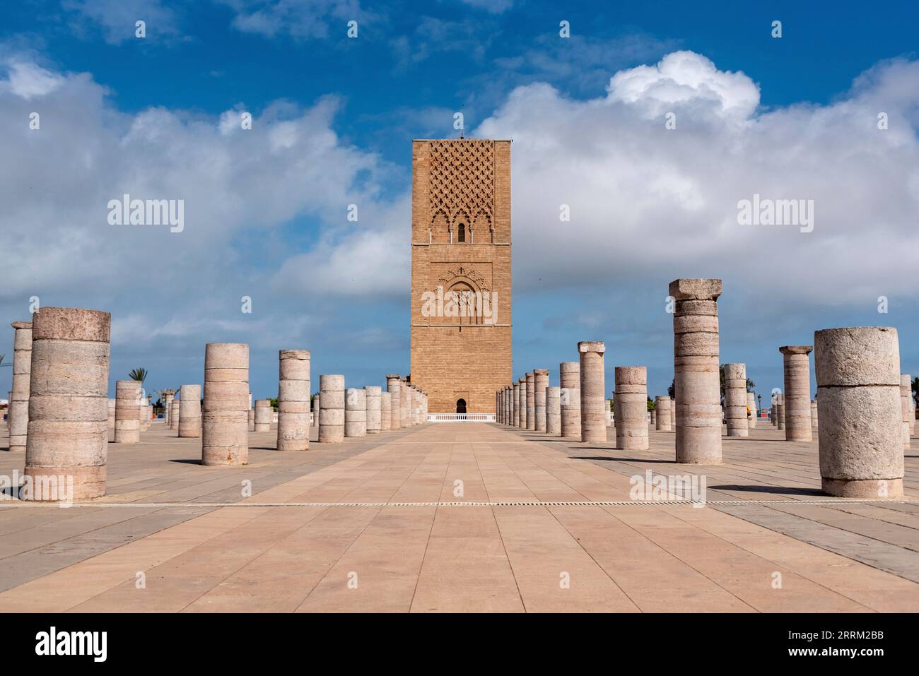 Iconic Hassan tower in the center of Rabat, planned as a even higher ...