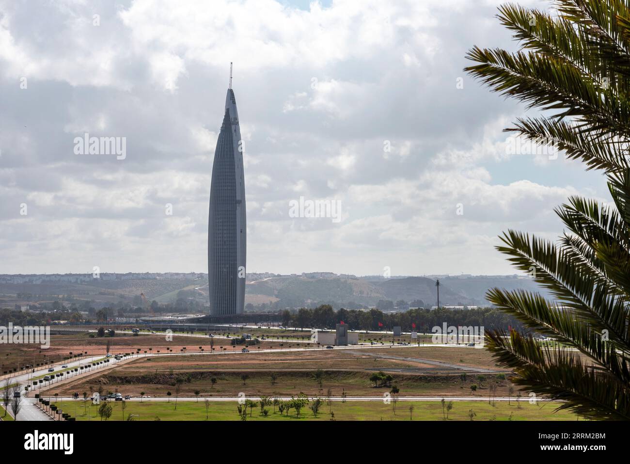 Rabat, Morocco, Mohammed VI tower in the new arising district of Rabat ...