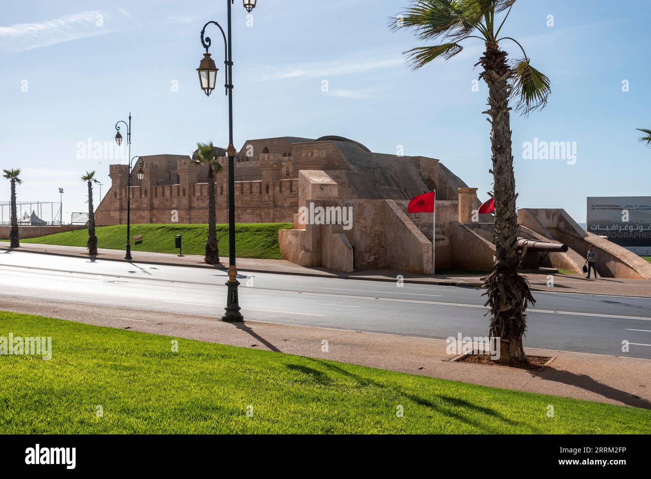 An old Spanish coast battery from imperial period at the coast of Rabat ...