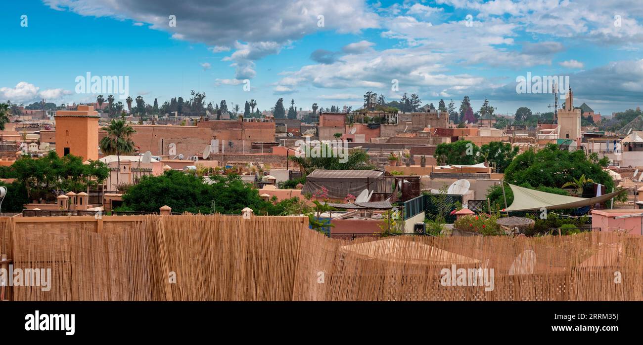 Marrakech rooftop view hi-res stock photography and images - Alamy