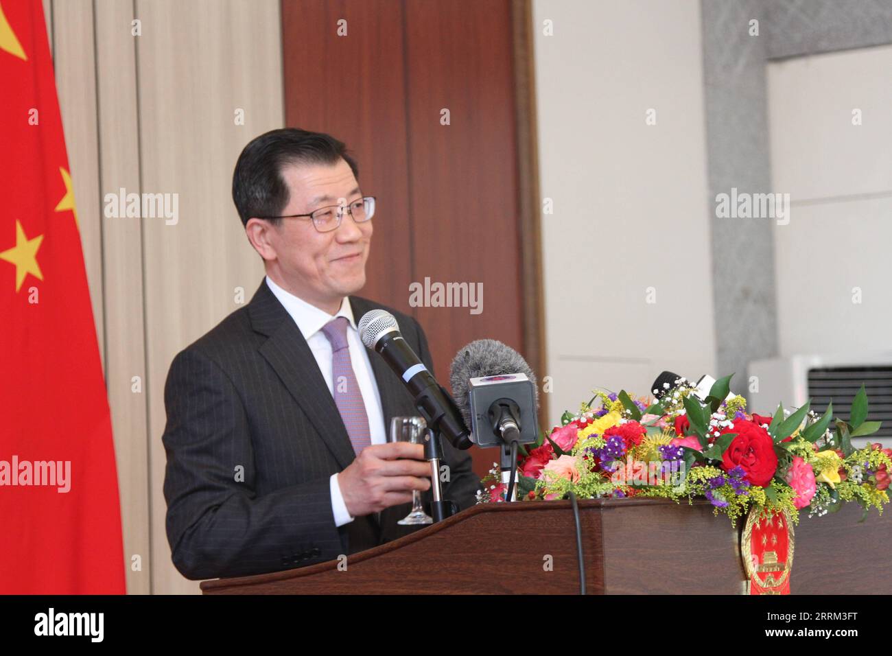 220930 -- HARARE, Sept. 30, 2022 -- Chinese Ambassador to Zimbabwe Guo ...