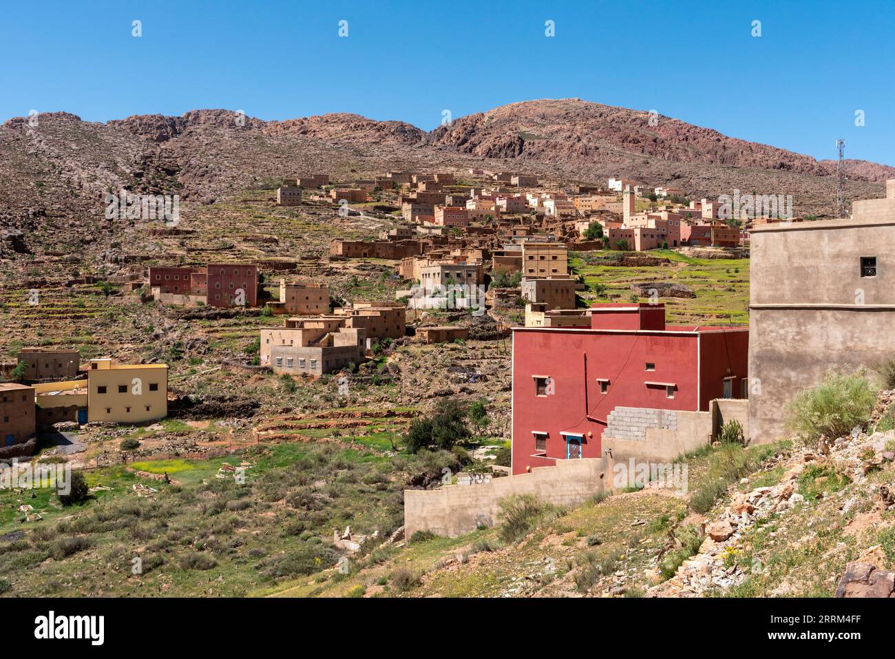 A small village in the Anti-Atlas mountains in Morocco Stock Photo - Alamy