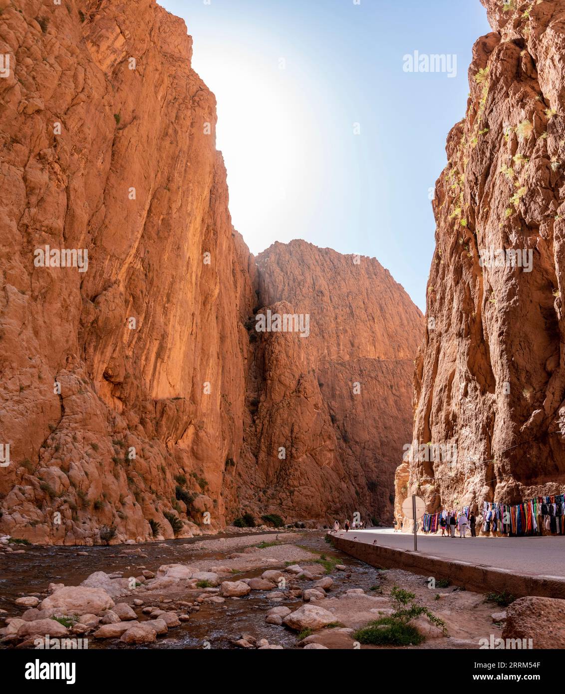 Impressive steep Todra gorge in the Atlas mountains of Morocco Stock ...