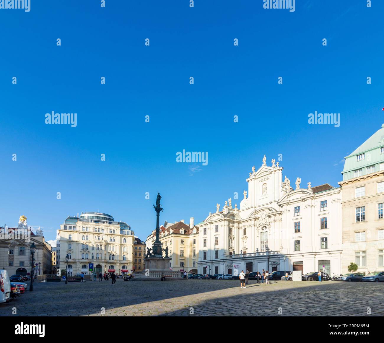 Vienna, square Am Hof, church Kirche am Hof, Marian column in 01 ...