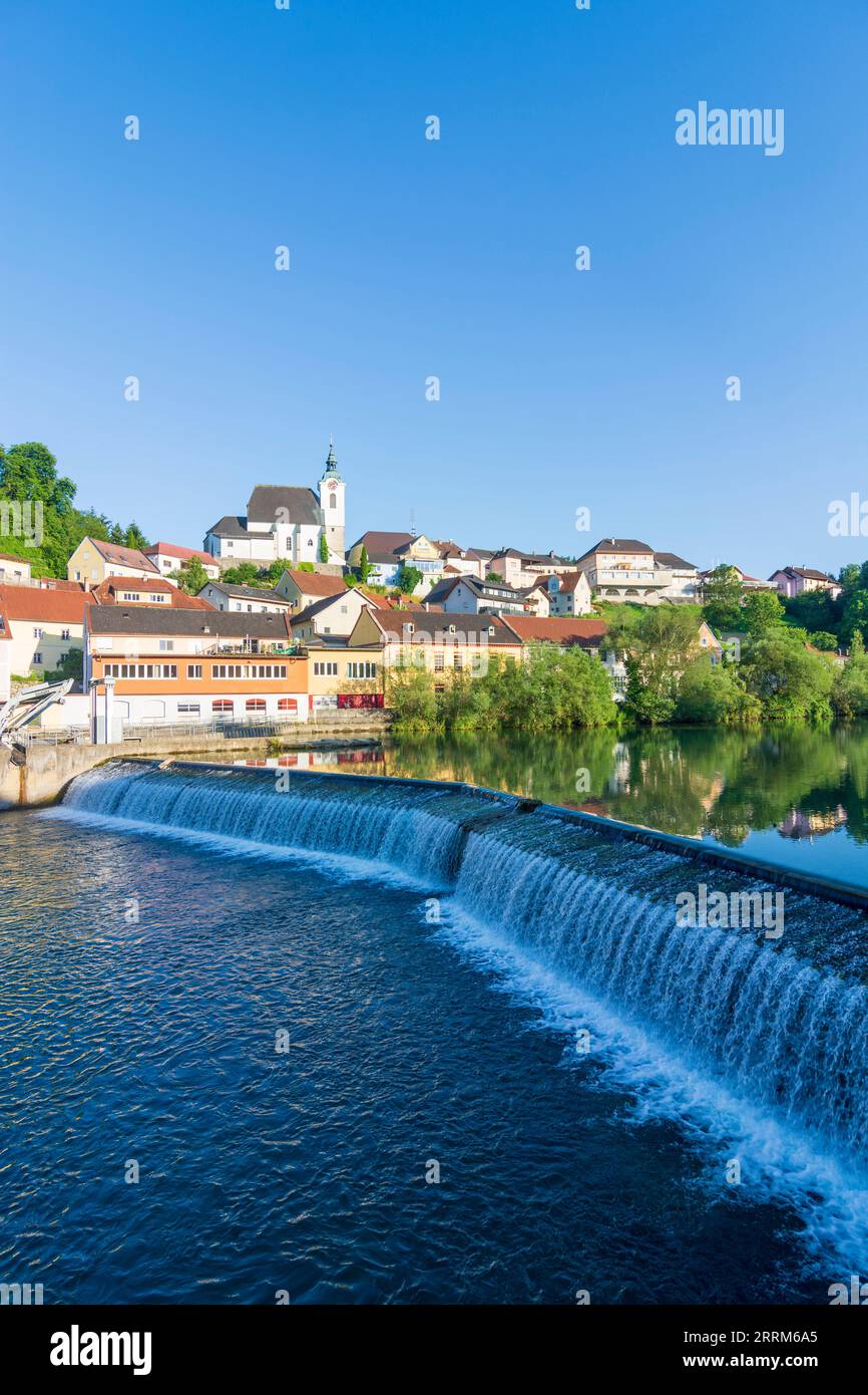 Old town steinbach with church in steyr hi-res stock photography and ...