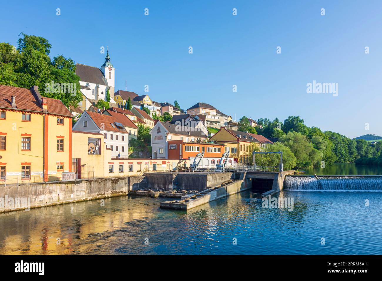River steyr with weir hi-res stock photography and images - Alamy
