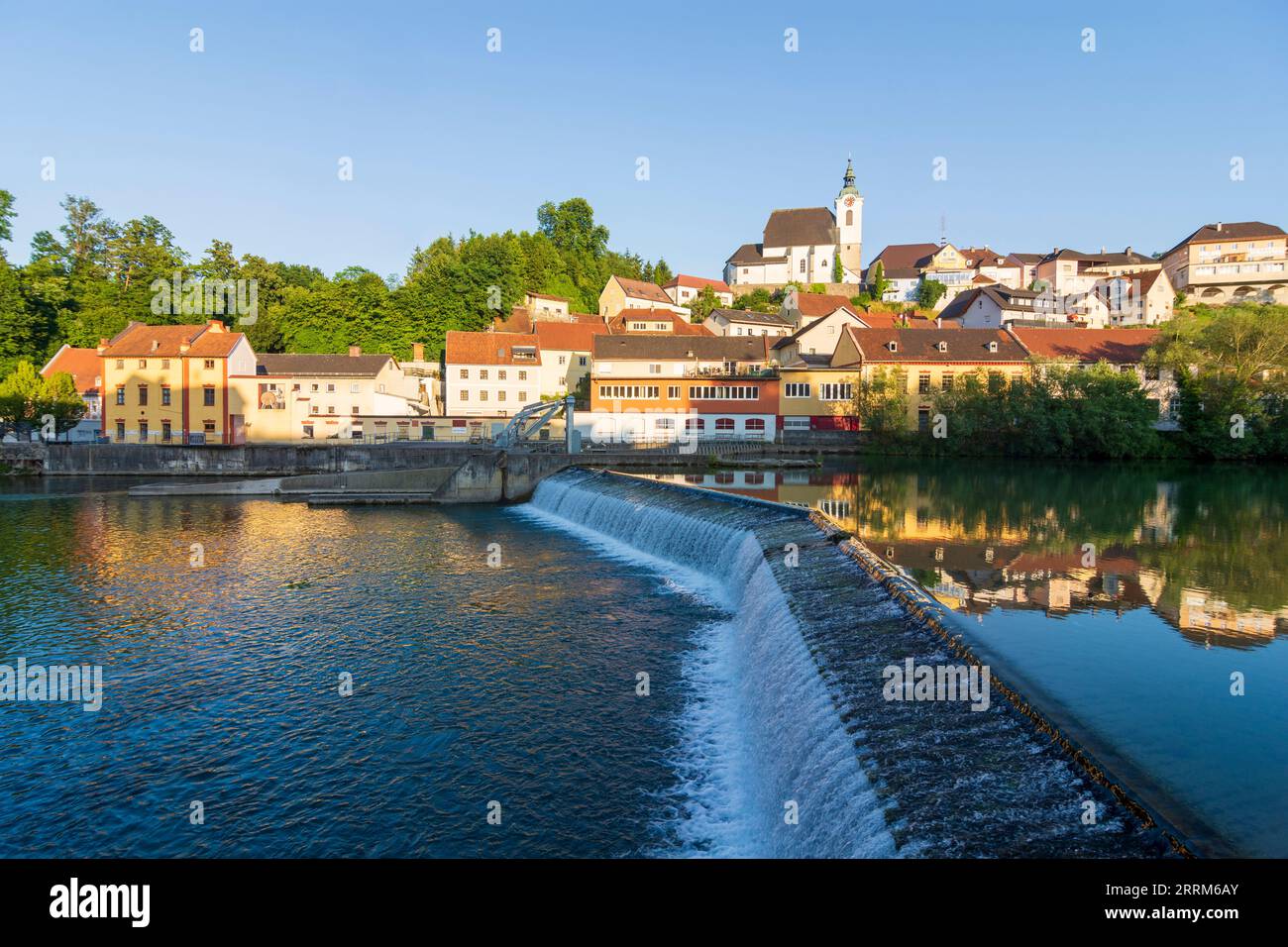 River steyr with weir hi-res stock photography and images - Alamy