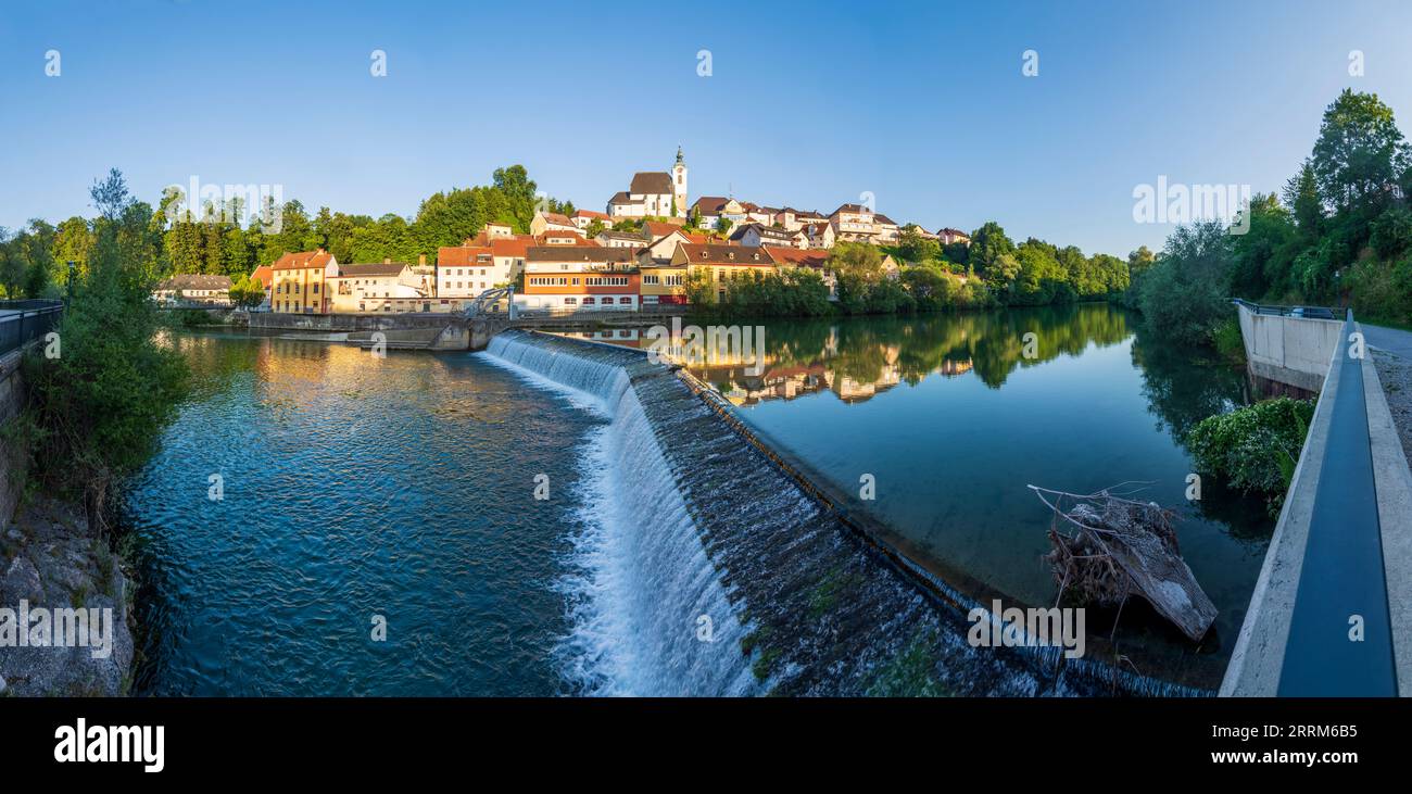 River steyr with weir hi-res stock photography and images - Alamy