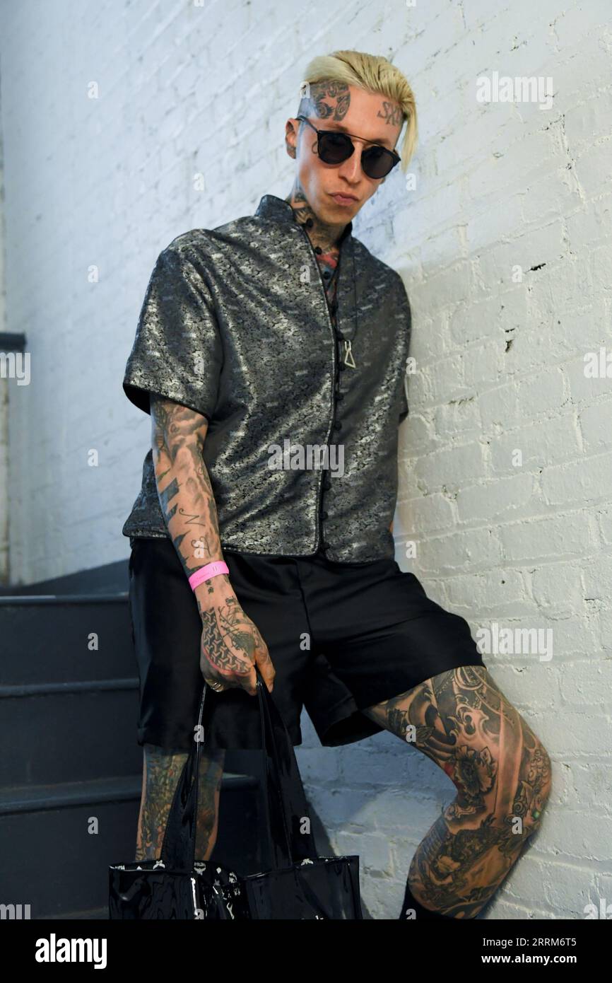 New York, USA. 08th Sep, 2023. Chris Lavish is seen during New York Men ...