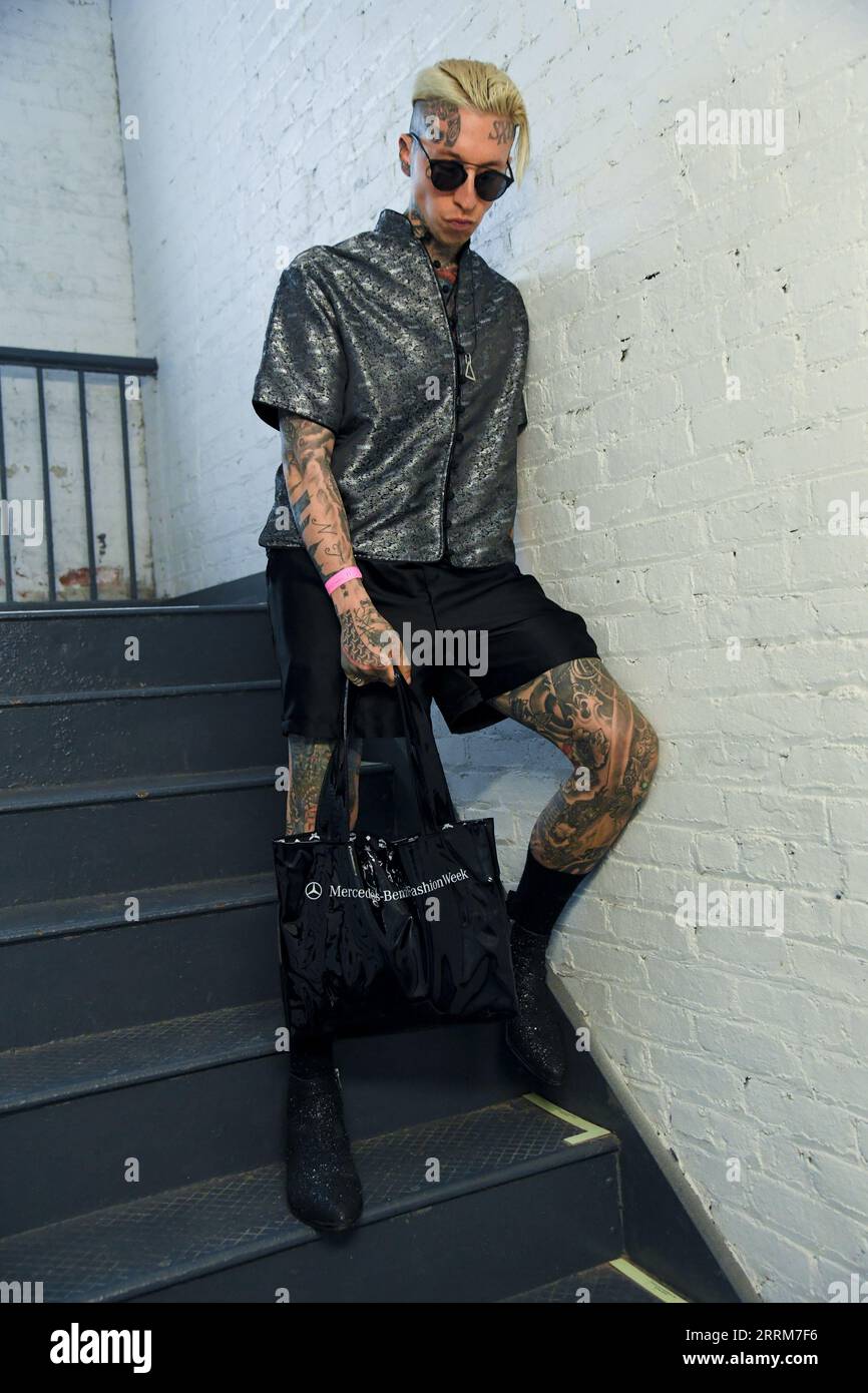 New York, USA. 08th Sep, 2023. Chris Lavish is seen during New York Men ...