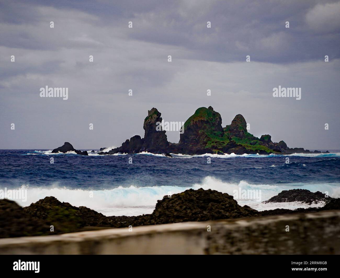 Lanyu, Taiwan. 02nd Sep, 2023. Rock formations weathered from a ...