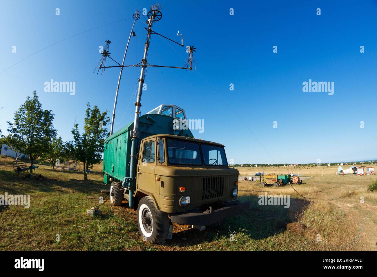 old car with radio locator Stock Photo - Alamy