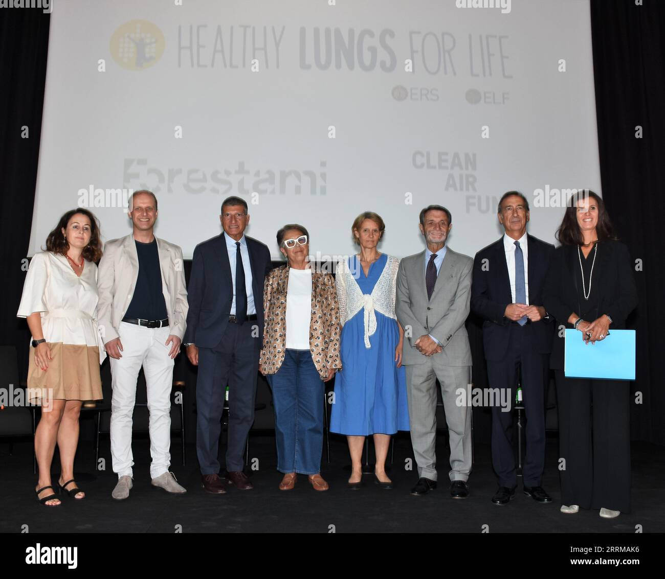 Milan, Italy Feltrinelli Foundation press conference of Healthy Lungs ...