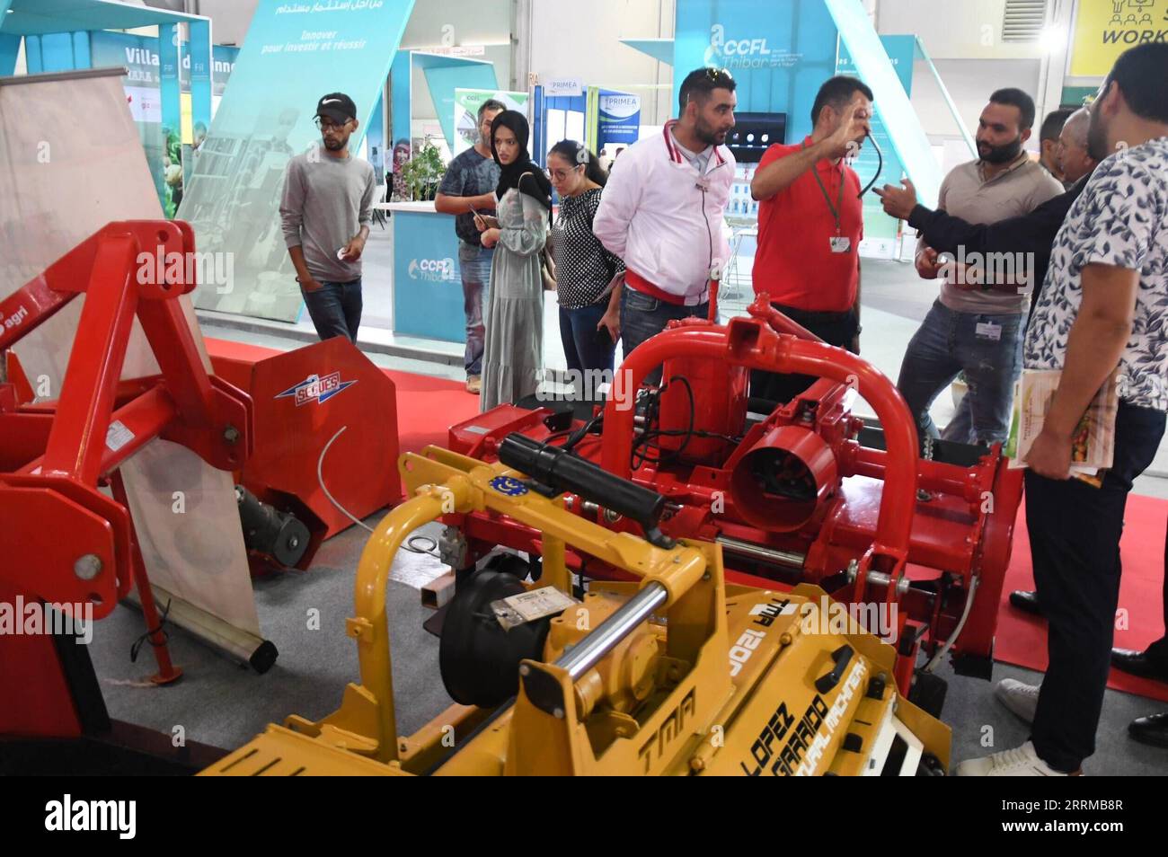 221013 -- TUNIS, Oct. 13, 2022 -- People visit the International Exhibition of Agricultural ...