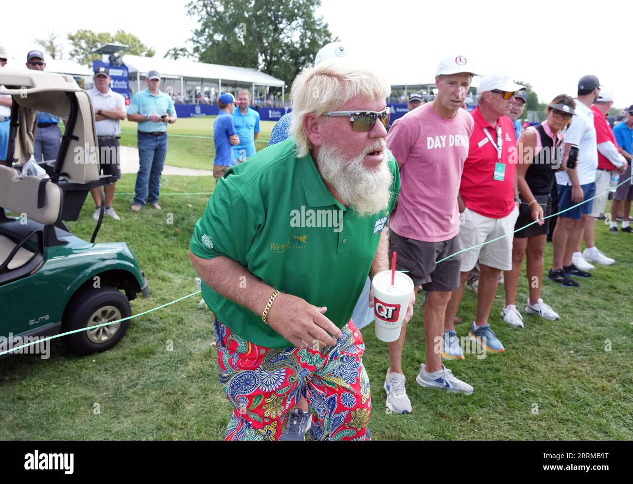 St. Louis, United States. 12th Sep, 2023. Golfer John Daly slips under ...