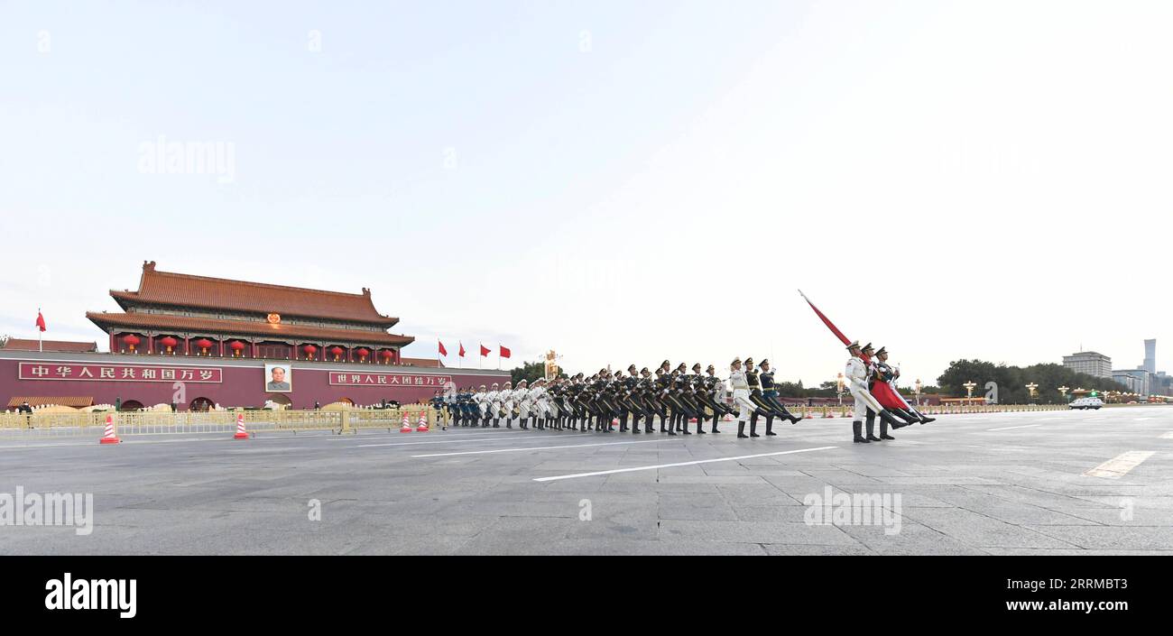 China flag open ceremony hi-res stock photography and images - Alamy