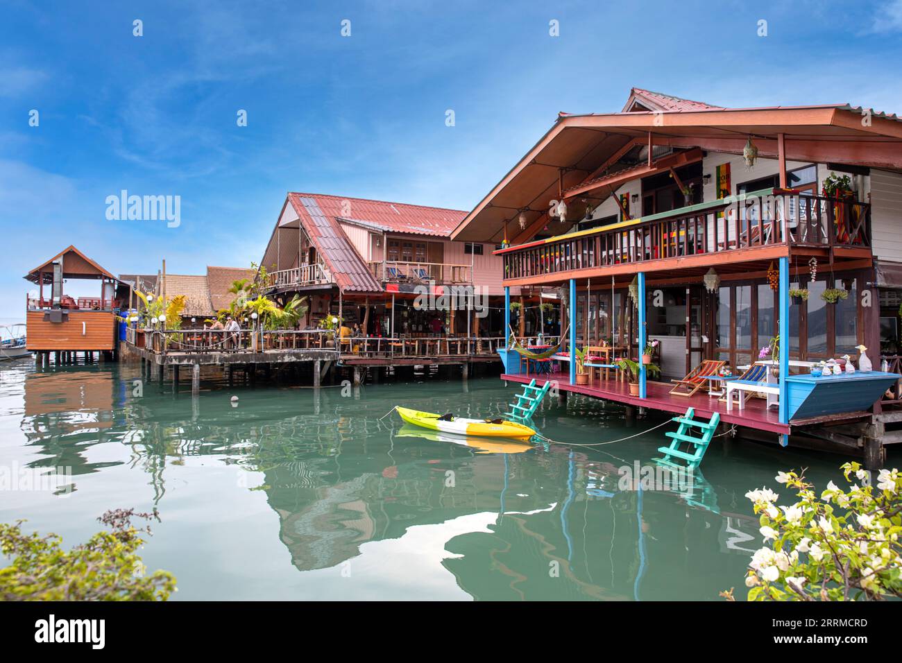 Tropical beautiful beach, Bang Bao Beach, Koh Chang island, Thailand Stock Photo - Alamy