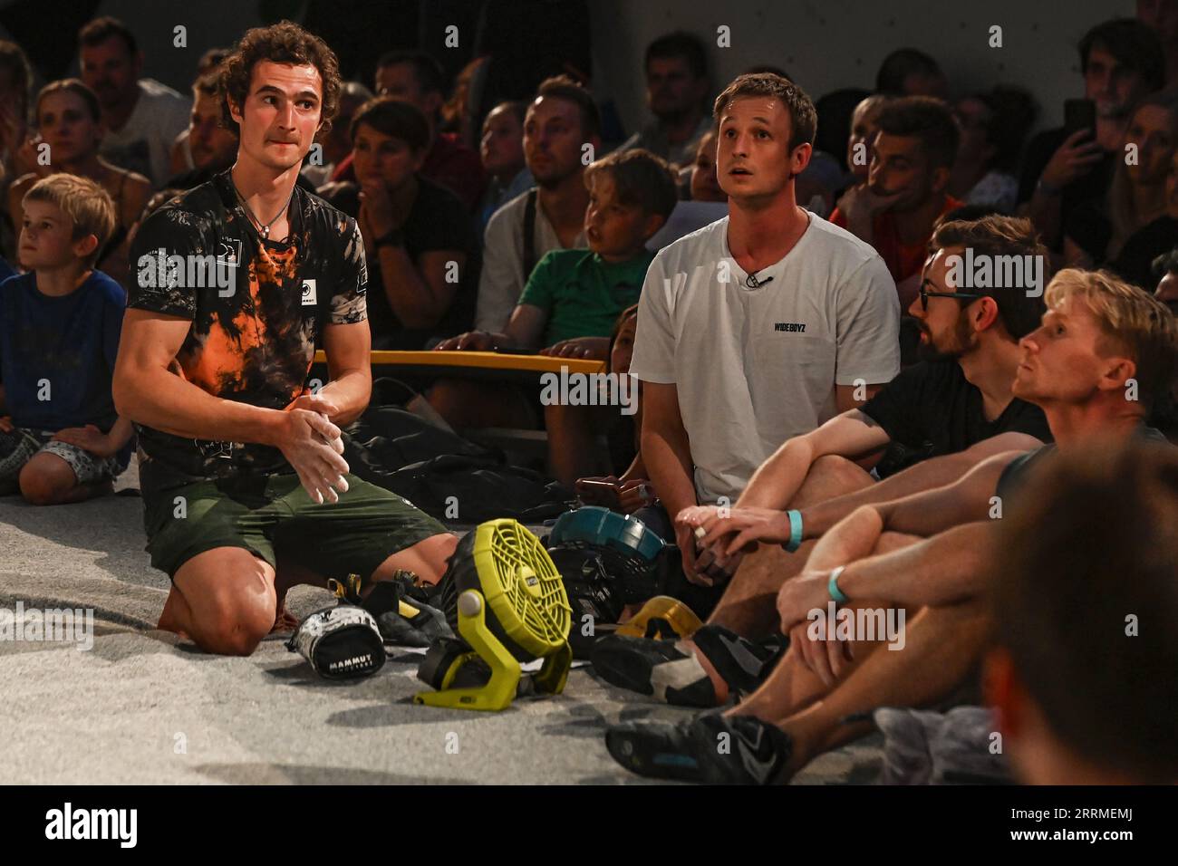 Ostrava, Czech Republic. 08th Sep, 2023. (L-R) Czech climber Adam Ondra ...