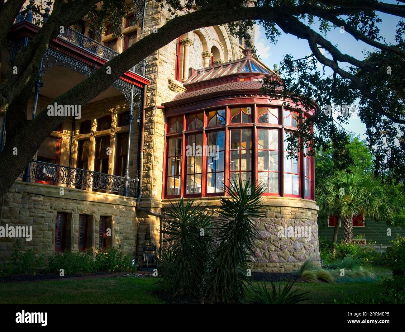 Detail of The Bishop's Palace, Galveston Island, Texas Stock Photo - Alamy