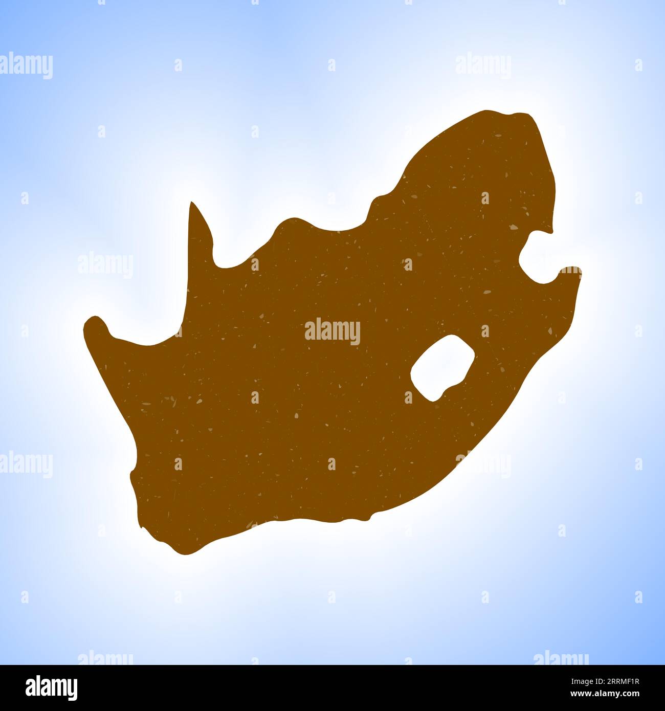 South Africa shape on gradient background. Country map with scratch ...