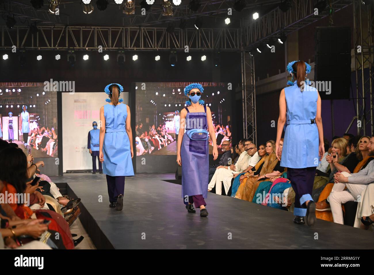 Dhaka, Bangladesh. 08th Sep, 2023. Models display creations by ...