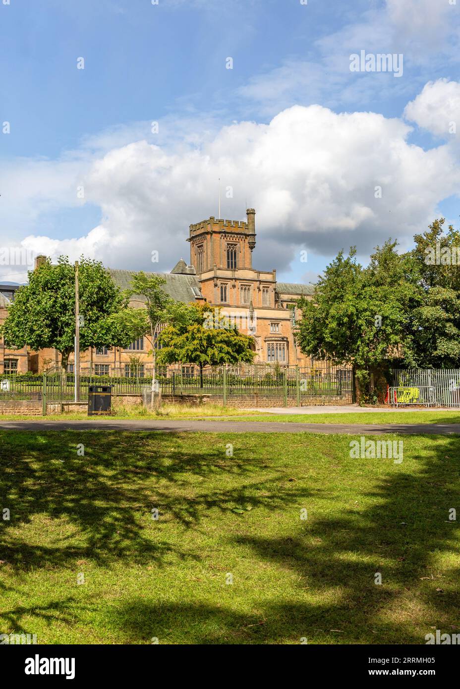 Beautiful, peaceful landscape with vibrant trees and plants at ...