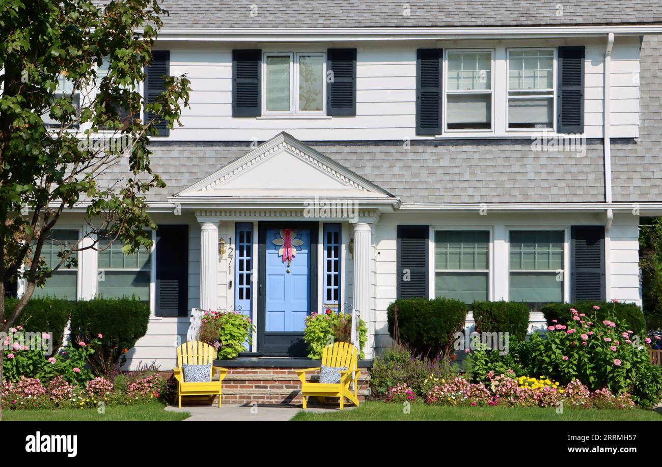 Ohio city home front door hi-res stock photography and images - Alamy