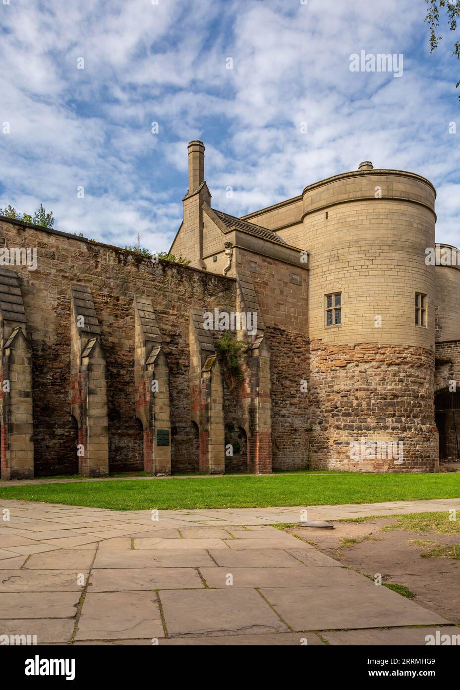 Stone Walls and Grounds at Nottingham Castle, UK Stock Photo - Alamy