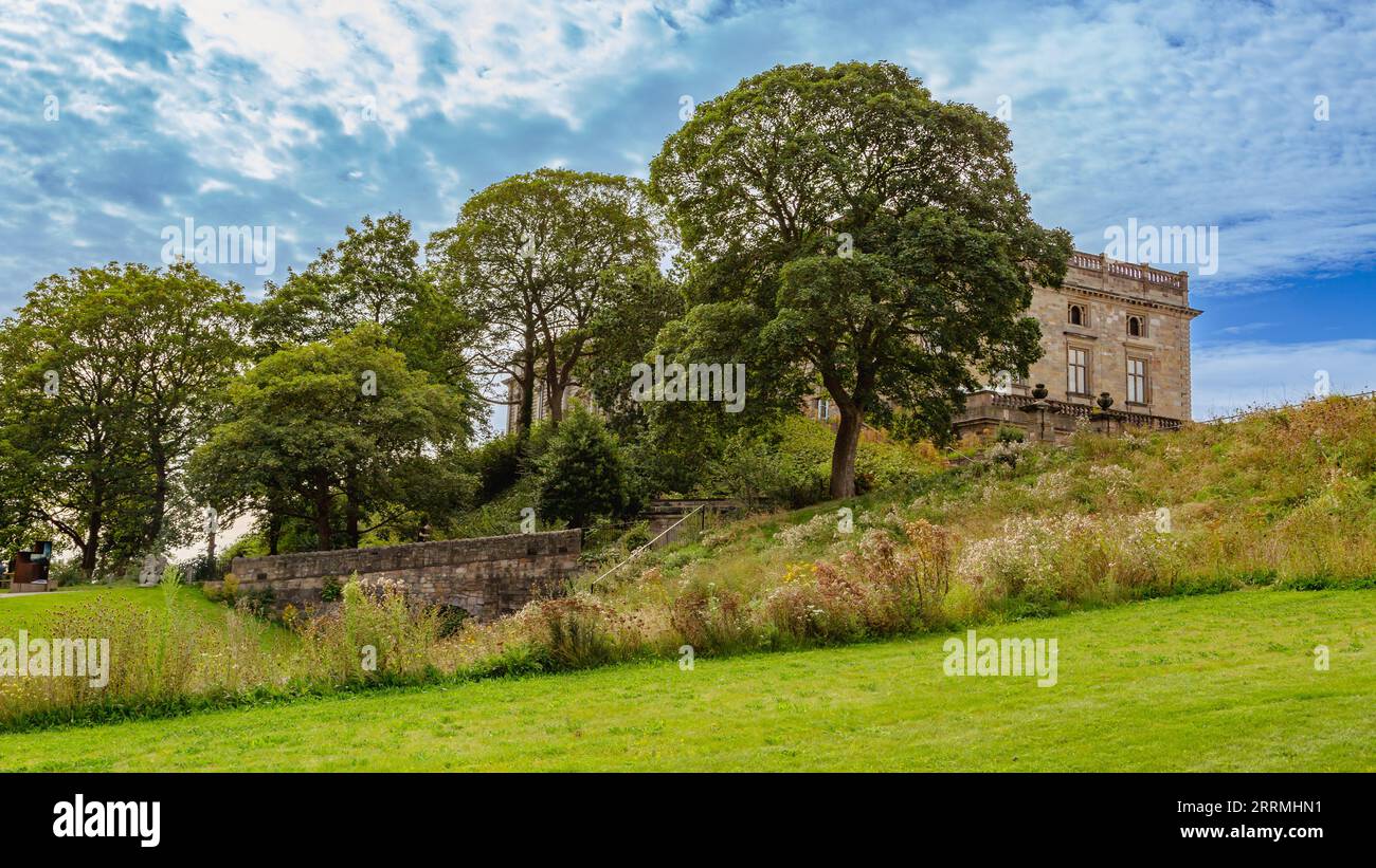 Stone Walls and Grounds at Nottingham Castle, UK Stock Photo - Alamy