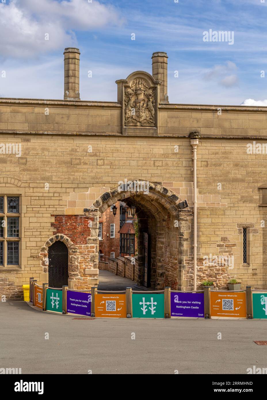 Stone Walls and Grounds at Nottingham Castle, UK Stock Photo - Alamy