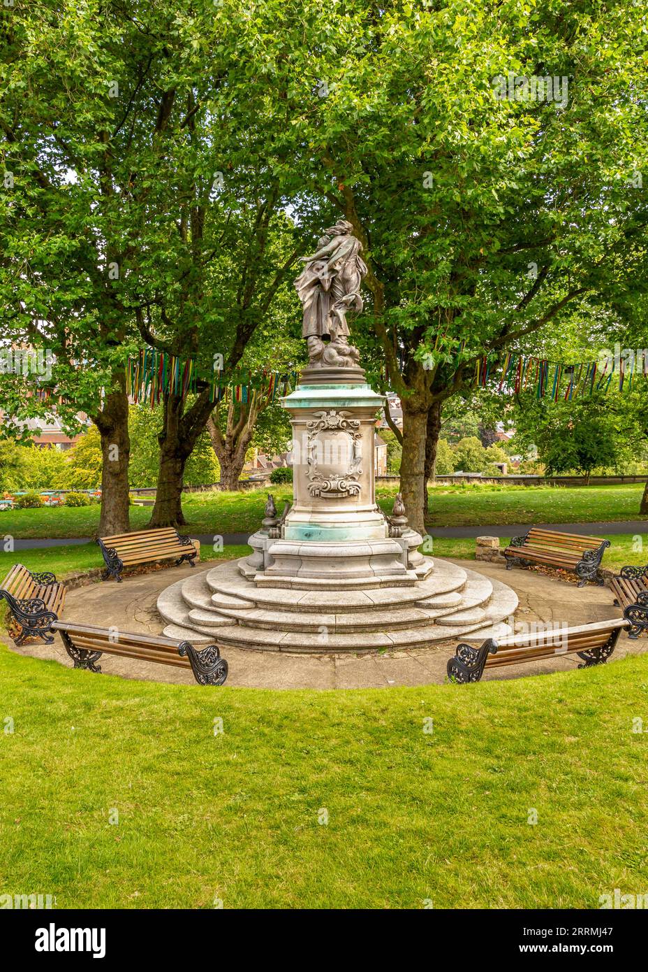 War Memorial Statues of local heroes at Nottingham Castle, UK Stock ...