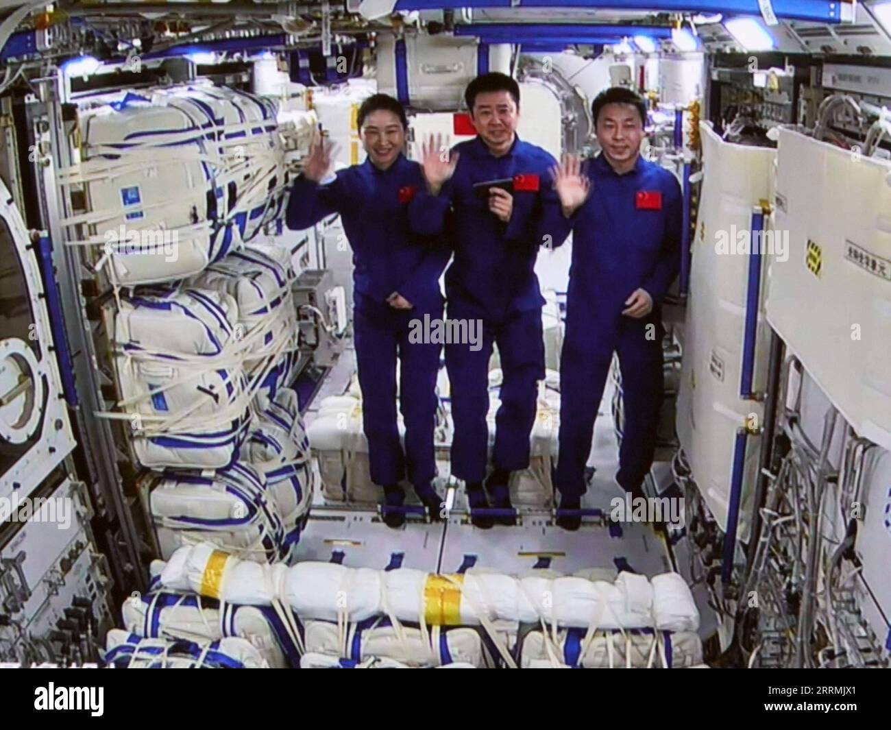 221103 -- BEIJING, Nov. 3, 2022 -- This screen image captured at Beijing Aerospace Control ...