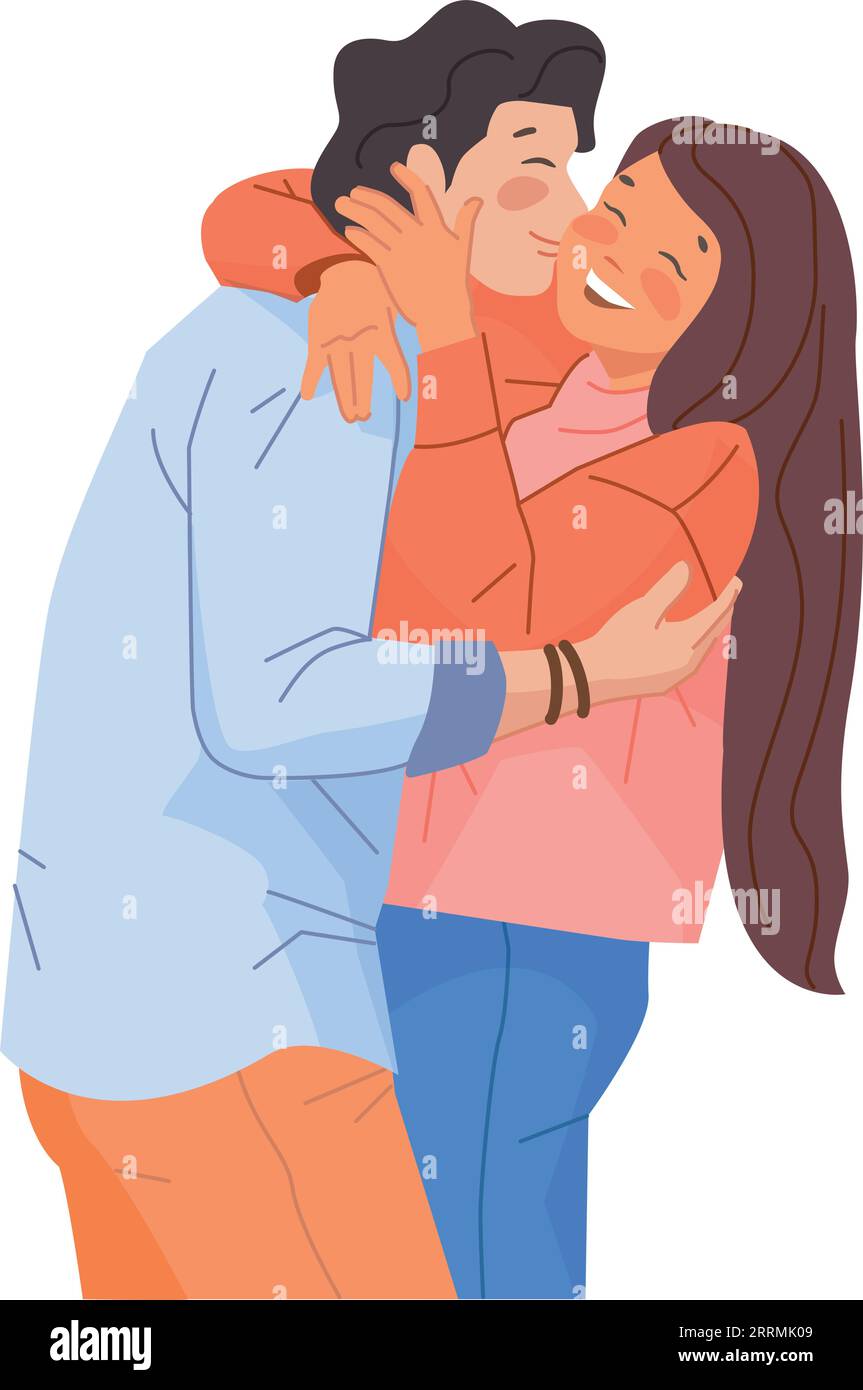 Couple hugging and laughing Cut Out Stock Images & Pictures - Alamy