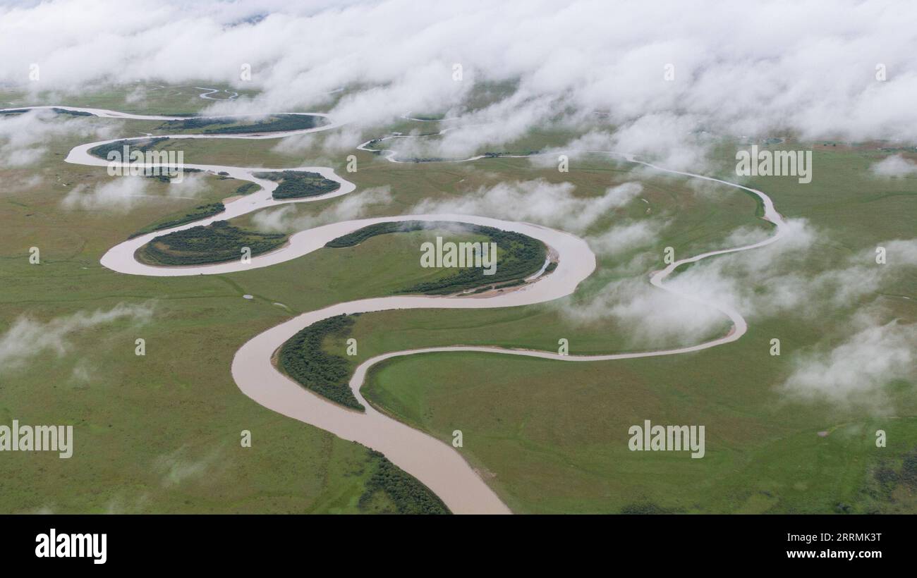 221103 -- ABA, Nov. 3, 2022 -- This aerial photo taken on Aug. 15, 2022 ...