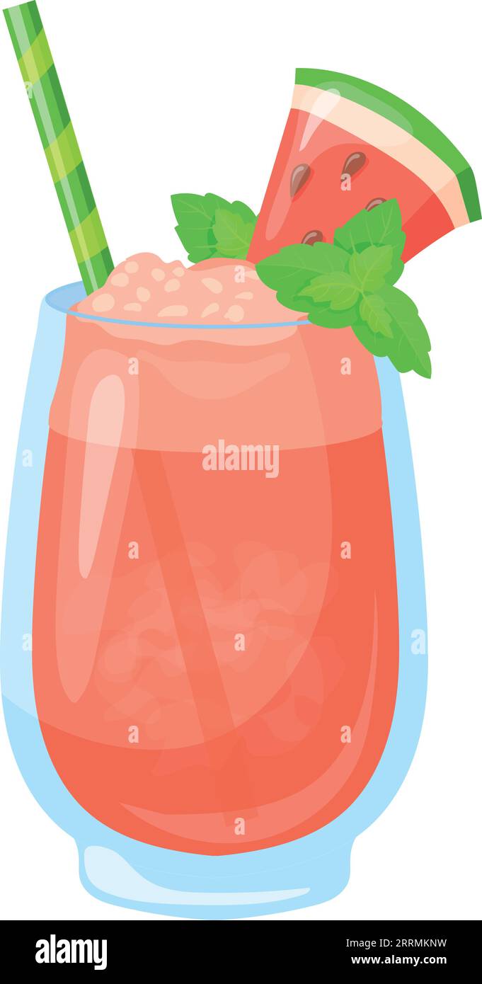 Watermelon mocktail Stock Vector Images - Alamy