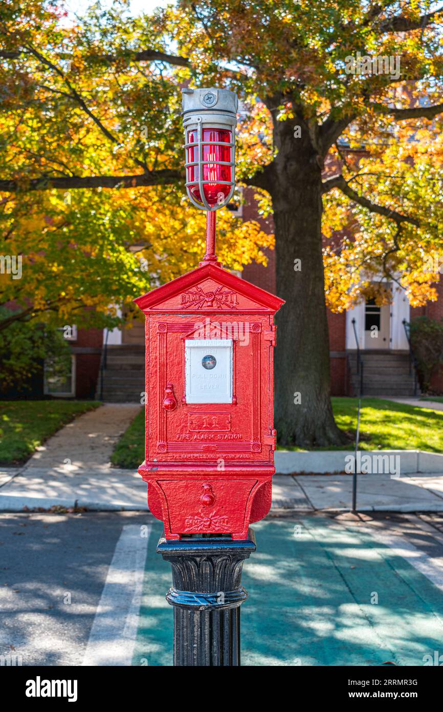 Traditional Boston fire alarm station box - manufactured by Game Well ...