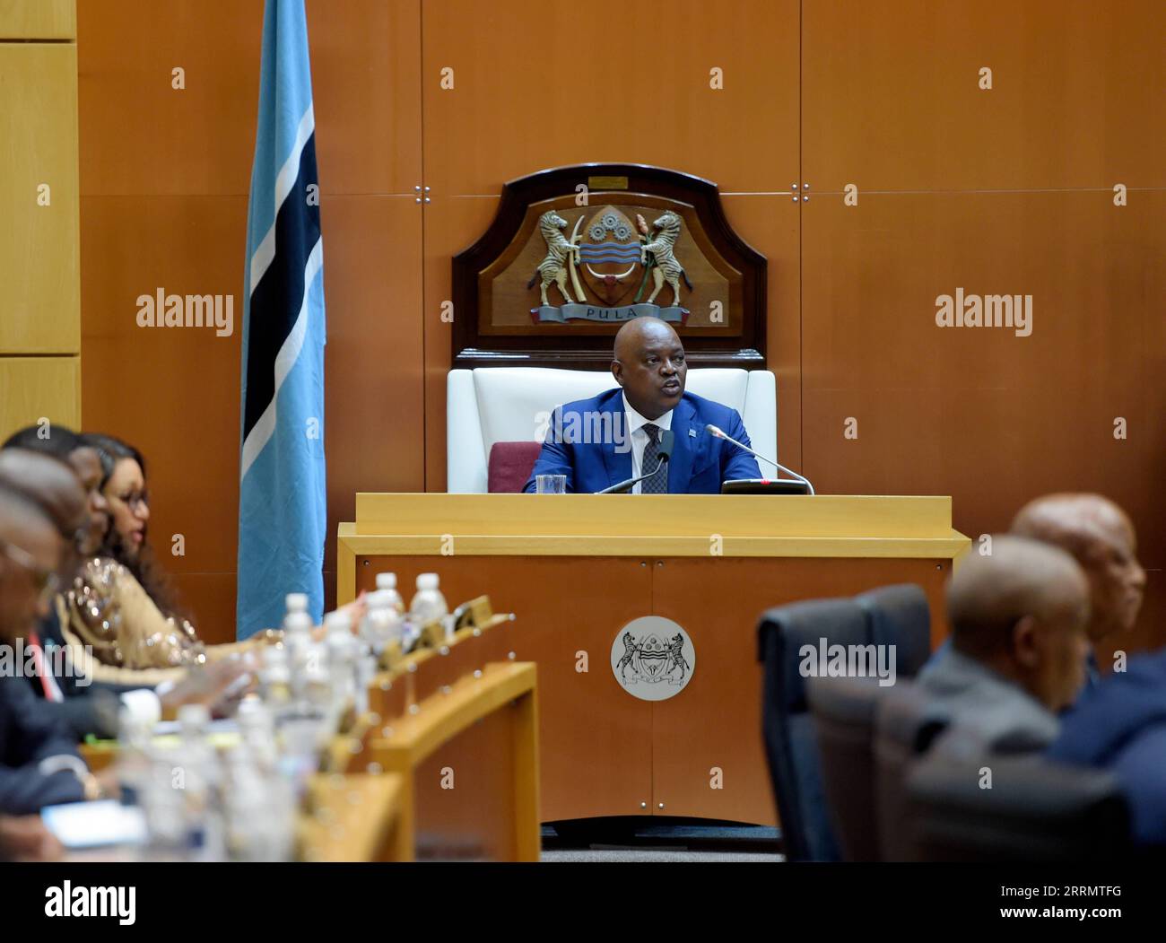 221115 -- GABORONE, Nov. 15, 2022 -- Botswanan President Mokgweetsi ...