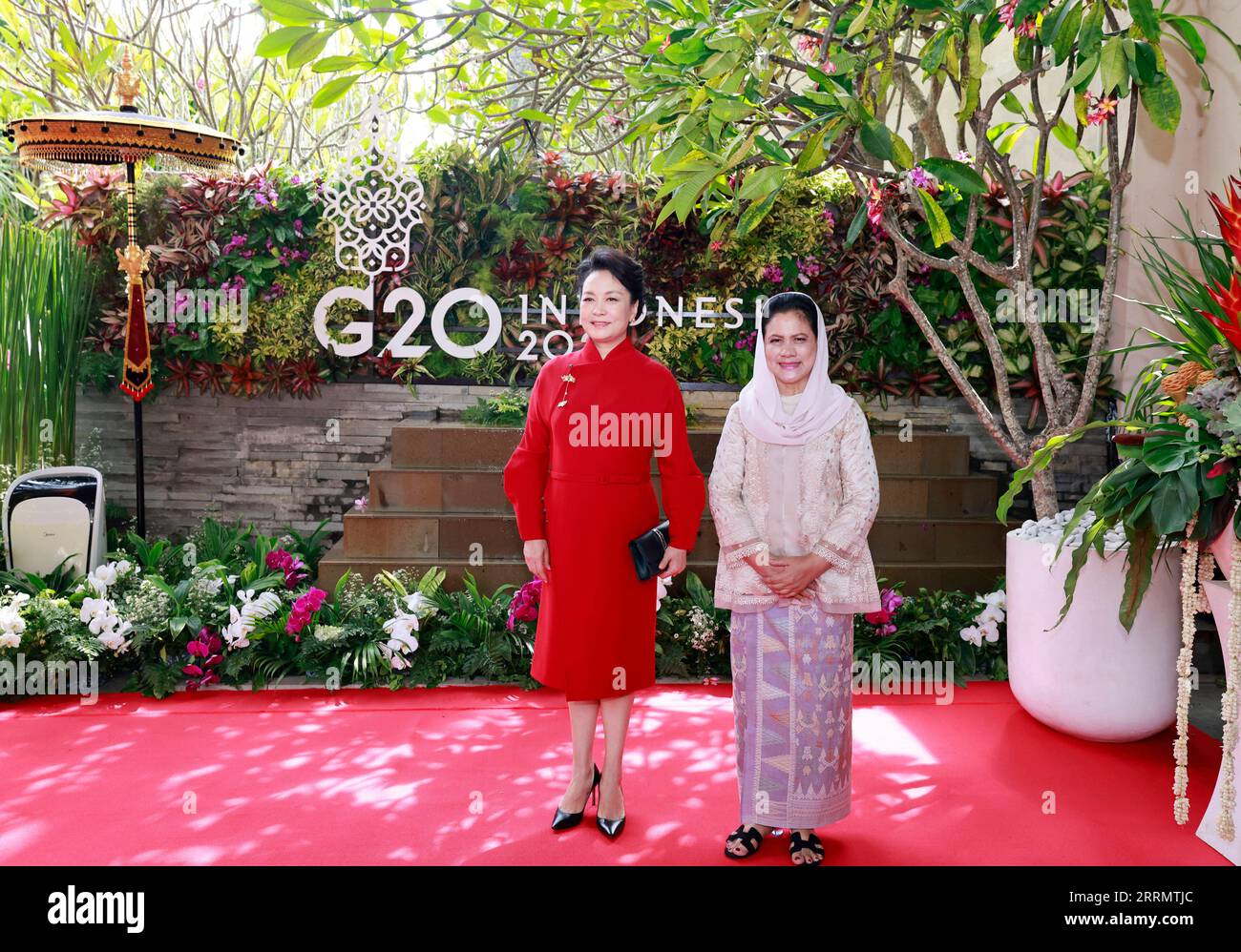 221115 -- BALI, Nov. 15, 2022 -- Indonesian First Lady Iriana Joko ...