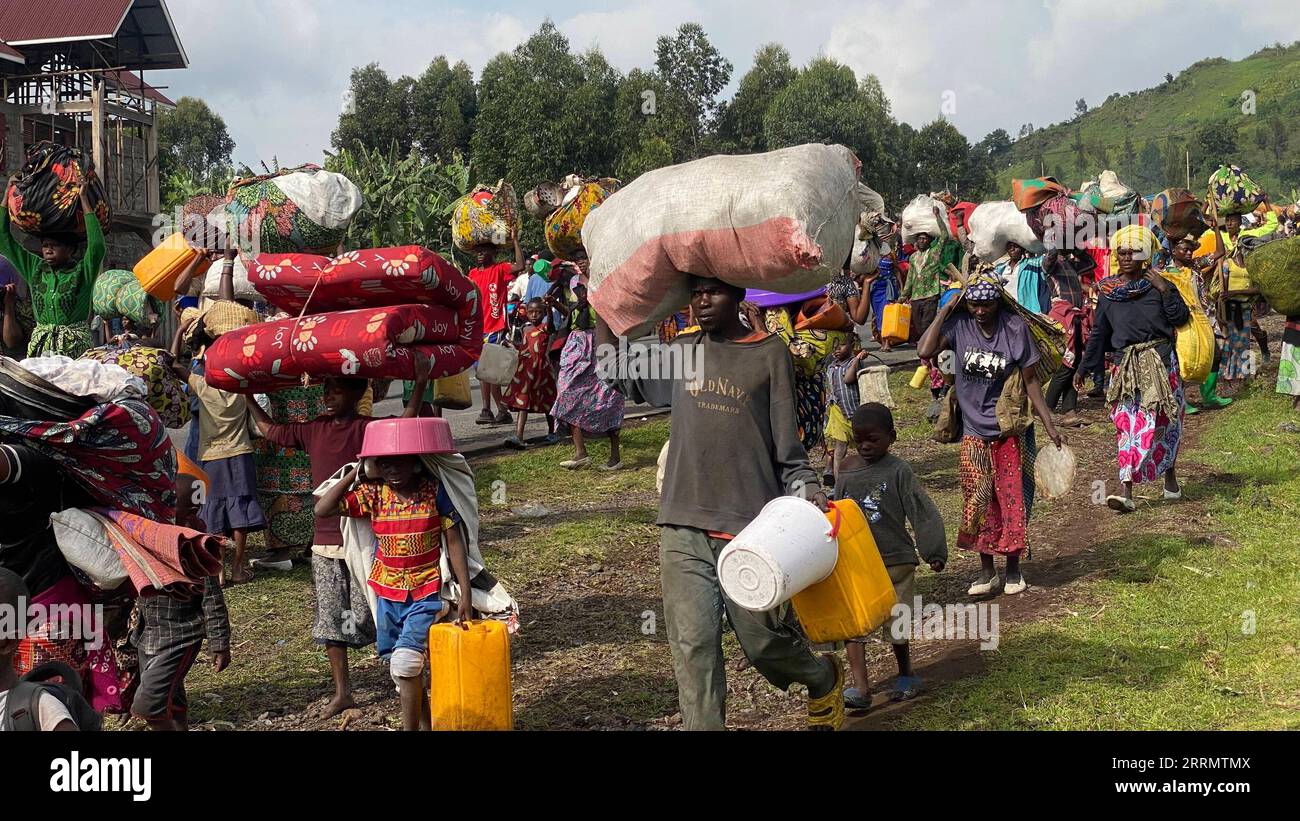 Congo goma displacement hi-res stock photography and images - Alamy