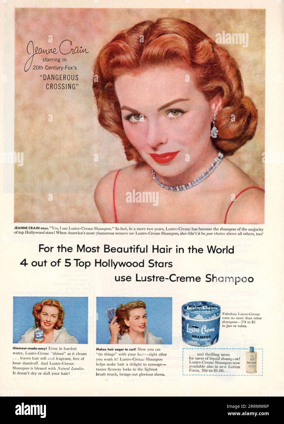 Shampoo advertisement vintage hi-res stock photography and images - Alamy