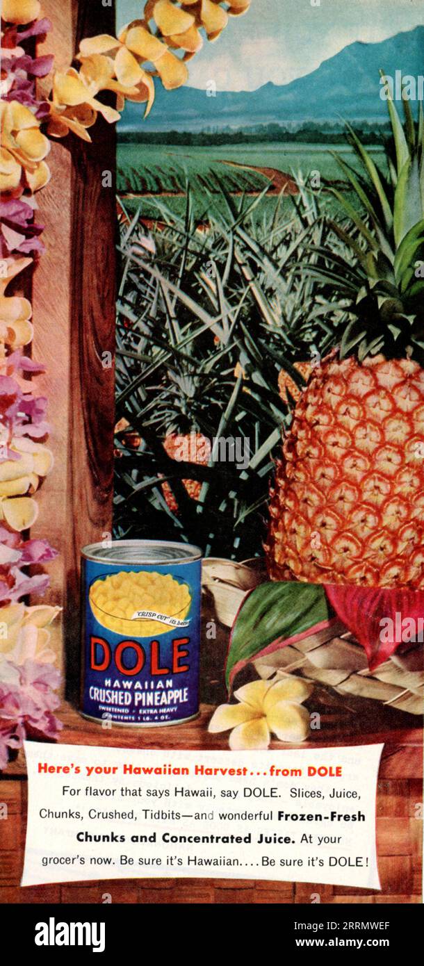 Vintage "Good Housekeeping" October 1953 issue Advert, USA Stock Photo ...