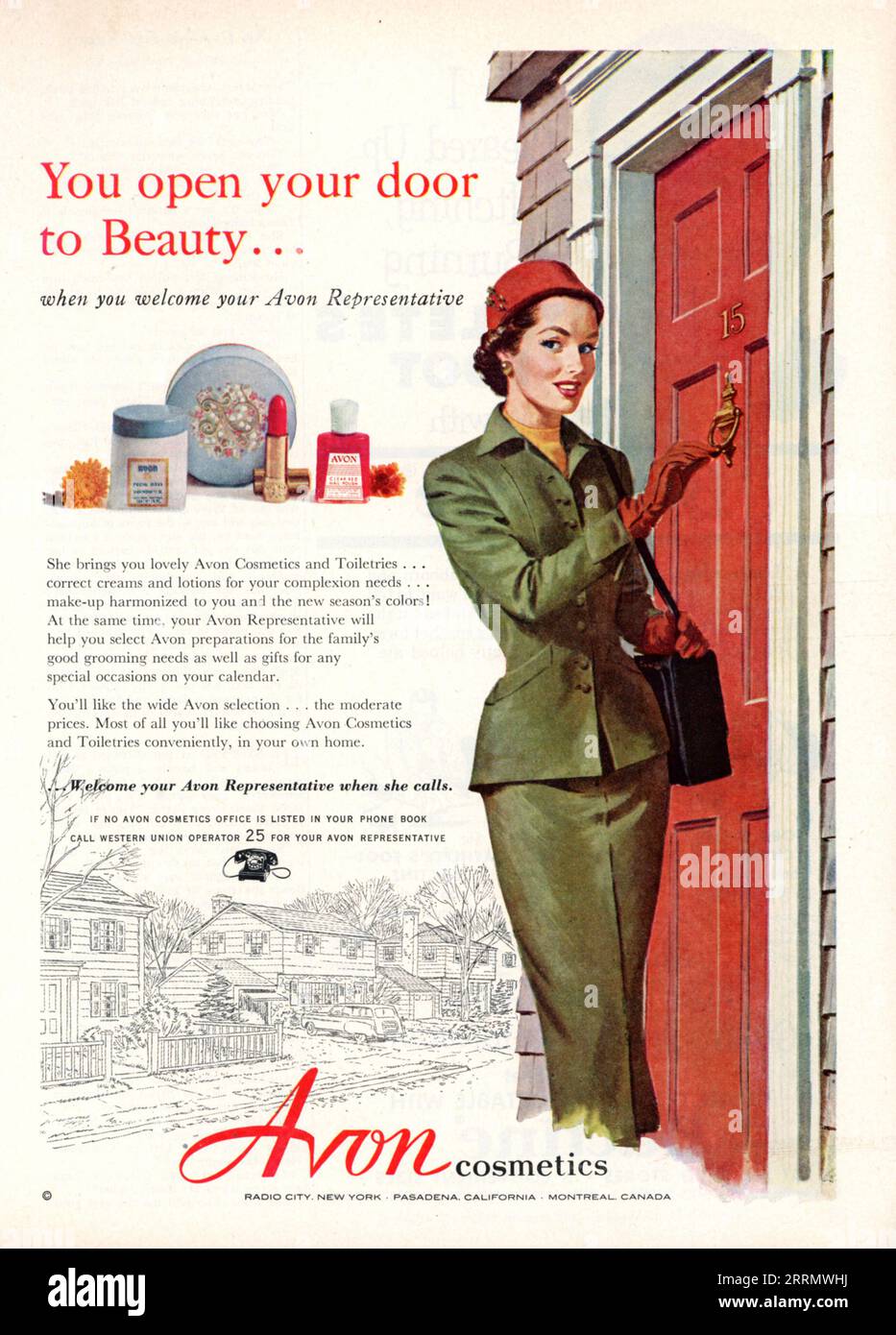 Beauty vintage magazine ad hi-res stock photography and images - Alamy