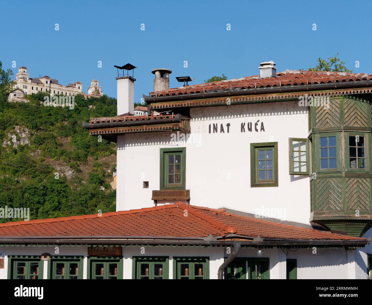 Famous Inat Kuca restaurant with a mansion style property on hilltop ...